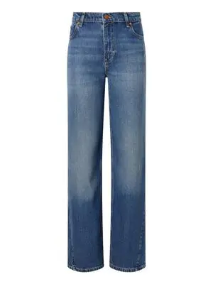 Guest In Residence Traveler Mid-rise Wide-leg Jeans - Blue