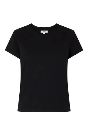 AGOLDE Long Line Adine Organic Cotton-jersey T-shirt - Black