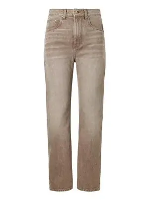 Ossou Drift High-rise Straight-leg Jeans - Brown