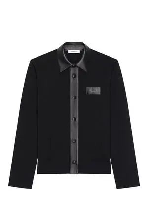 Givenchy Mixed Media Button-up Cardigan - Black