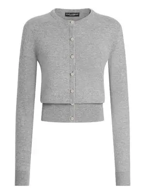 DOLCE & GABBANA Dolce  Gabbana Logo Buttoned Cardigan