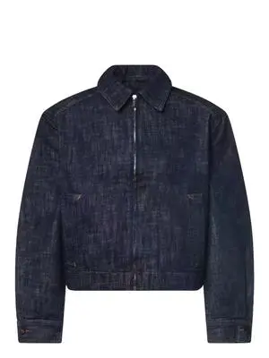 Jacquemus Zip-up Denim Jacket - Blue