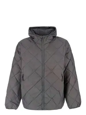 HIKING PATROL Quilted Hooded Jacket - Grey