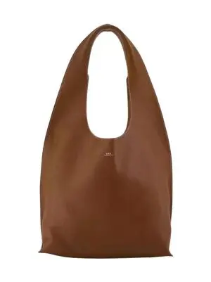 A.p.c. Le Neige Clou Leather Tote Bag - Brown