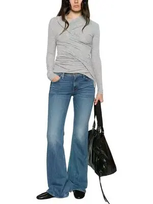 MOTHER The Jinx Heel Flared Jeans - Blue