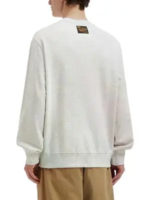 FINGERCROXX Logo-embroidered Patch-detail Sweater - Grey