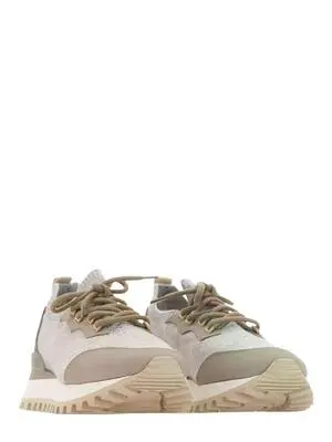 Eleventy Wool-blend Knit Sneakers - Neutrals