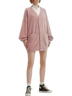 FINGERCROXX Logo-embroidered V-neck Cardigan