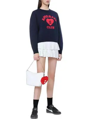 AAPE BY *A BATHING APE Intarsia-knit Logo Sweater