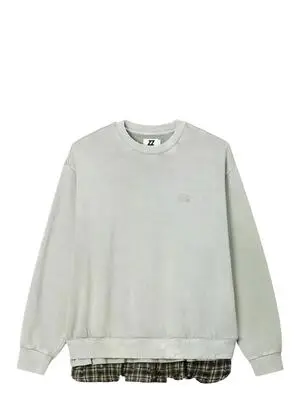 Izzue Layered Distressed-effect Sweater - Grey