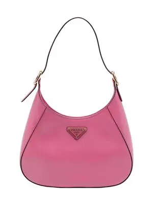 Prada 2013-2026 Spazzolato Leather Cleo Shoulder Bag - Pink