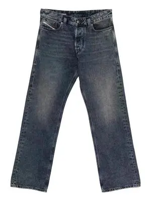 DIESEL® Acid-wash Straight-leg Jeans - Blue