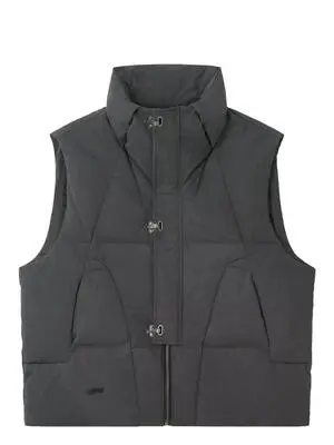 Izzue Quilted Toggle-fastening Gilet - Grey