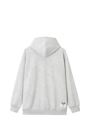 Izzue Slogan-print Zip-up Hoodie - Grey