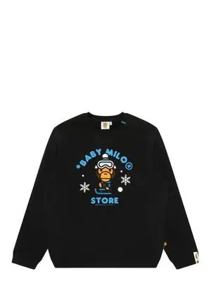 A BATHING APE Baby Milo Graphic-print Sweater - Black
