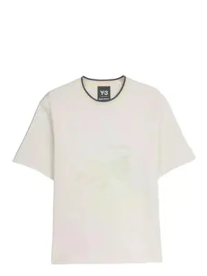 Adidas Y-3 Graphic-print T-shirt - Neutrals