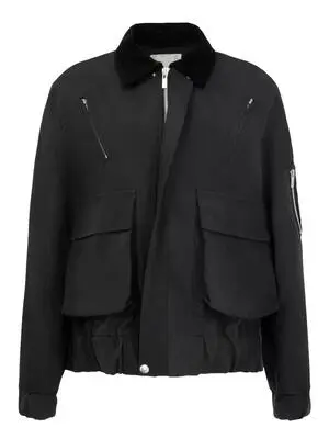 Sacai Grosgrain Bonding Jacket - Black