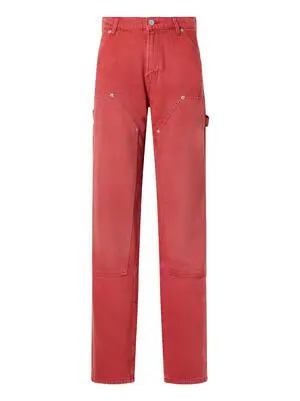 Guest In Residence Workday Mid-rise Wide-leg Jeans - Red