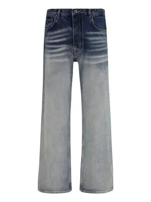 Off-White Half Arrow Straight Leg Jeans - Gray