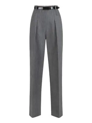 ELISABETTA FRANCHI Elisabetta Franchi Belted Pleated Tailored Trousers