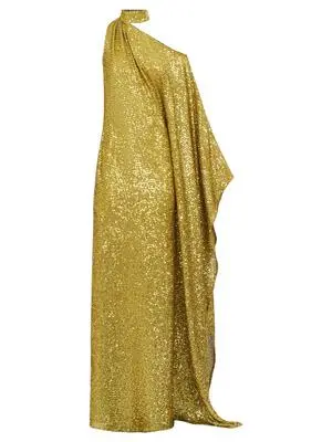 TALLER MARMO Atlas Disco Dress - Chartreuse