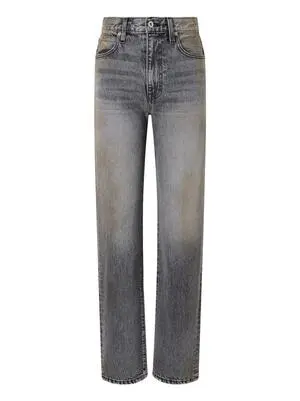 SLVRLAKE London High-rise Straight-leg Jeans - Gray