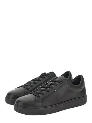 Paul & Shark Leather Sneakers - Black