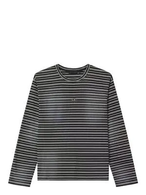 FIVE CM Striped Long-sleeve T-shirt - Black