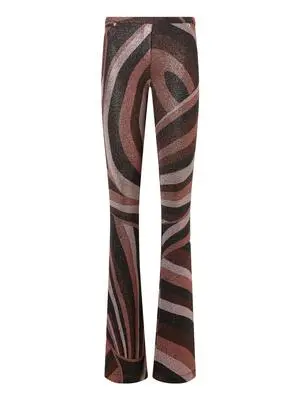 Emilio Pucci Printed Stretch-jersey Flared Pants - Multi