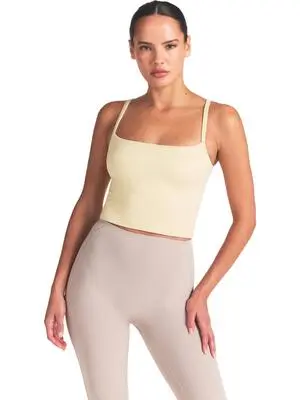 SKIMS Cami Top | Yellow | 2xs | Nike Ribbed Seamless Lemon Drop