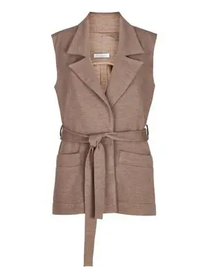 HELENE GALWAS Laura - Long Knitted Wool Vest