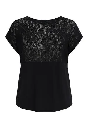 CONQUISTA Black Lace Panel Top – Timeless Elegance With A Modern Touch