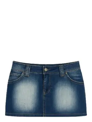 CONQUISTA Classic Denim Mini Skirt – Timeless Fit With A Modern Edge