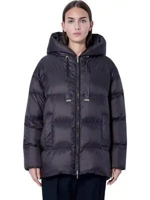 Max Mara Hooded Puffer Jacket - Multicolor