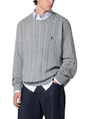 Polo Ralph Lauren Cotton Cable-knit Jumper - Grey