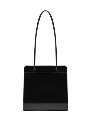 FANE Lisse Brushed Leather Tote Bag - Black