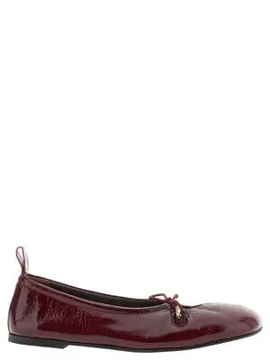 ALOHAS BALLERINE ROSALIND IN PELLE LUCIDA Rosso