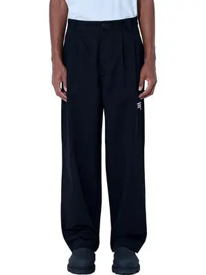 Moncler X Frgmt Hiroshi Fujiwara Pleated Wide-leg Trousers - Black