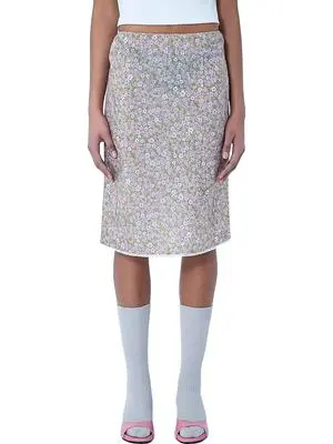 PRADA Prada Women Re-Nylon Floral Midi Skirt