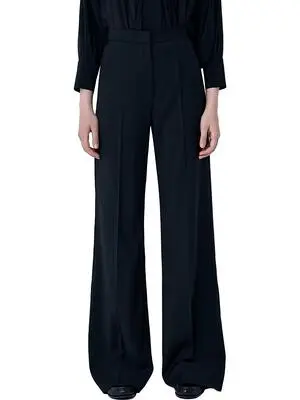 Max Mara Tailored Wool Pants - Black