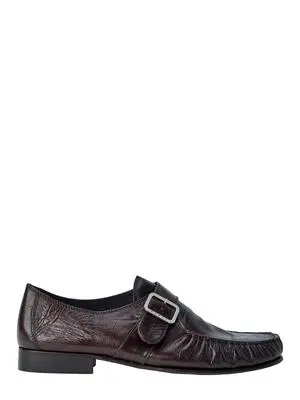 Marni Buckle Detail Leather Loafers - Brown
