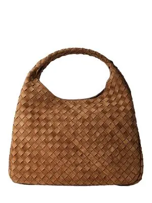 Bottega Veneta Campana Large Shoulder Bag - Brown