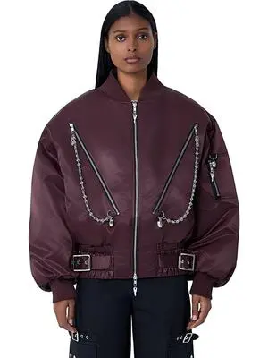 CHOPOVA LOWENA Helter Bomber Jacket - Brown