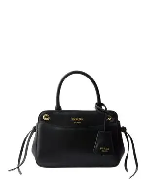 Prada Carry Mini Leather Handbag - Black