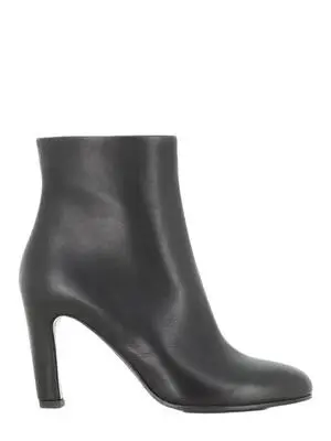 DEL CARLO Pat 12027 Leather Ankle Boots - Black