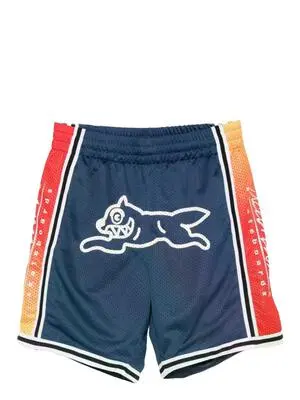 BILLIONAIRE BOYS CLUB Running Dog Logo-print Track Shorts - Blue