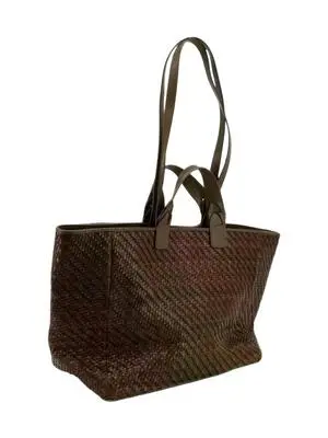 IBELIV Medium Elmio Woven Shoulder Bag - Brown