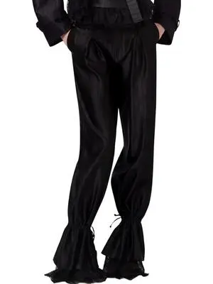 Giuseppe Di Morabito Ruffled-detail Trousers - Black