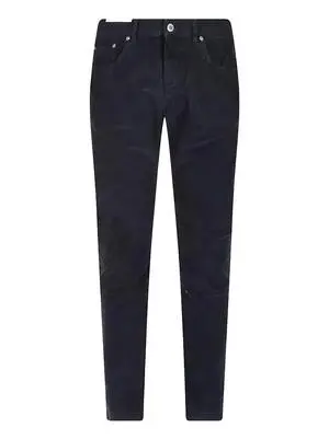 PT TORINO Corduroy Slim-fit Trousers - Blue