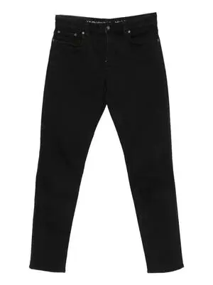 Emporio Armani Logo-plaque Jeans - Black